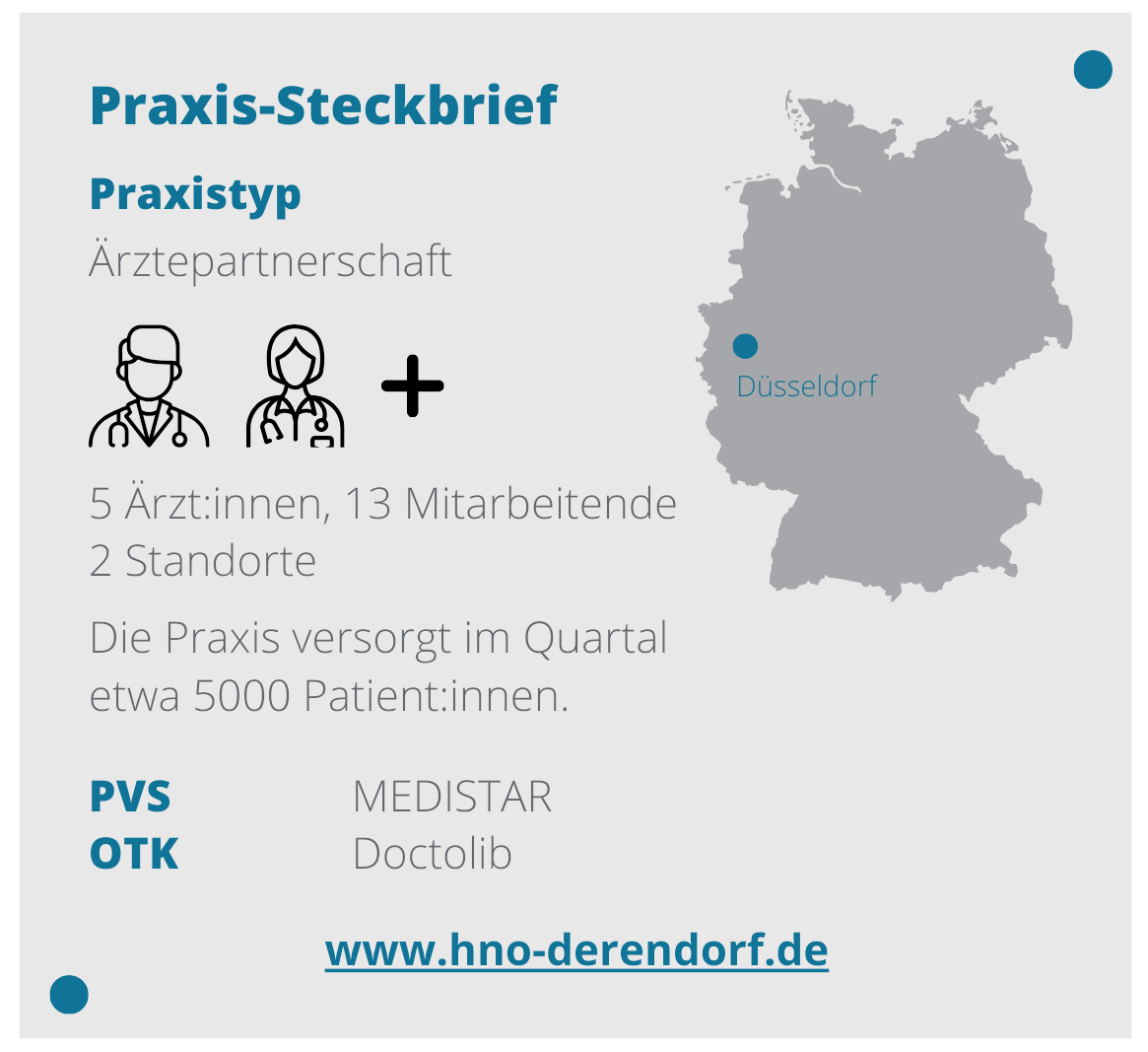 Case Study HNO-Praxis Derichs Hirschfeld + Werminghaus
